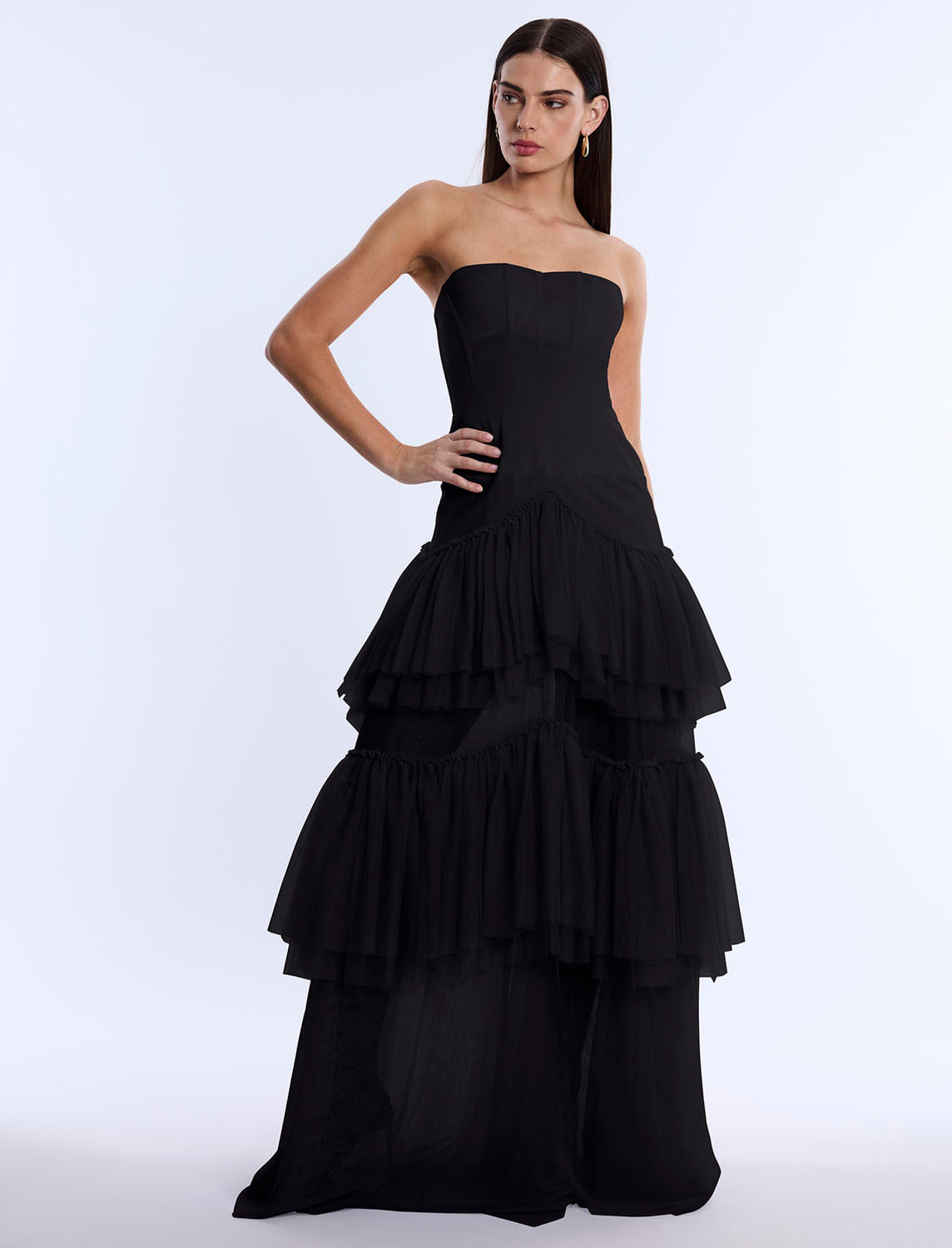 VESTIDO LARGO DE NOCHE - BCBGMAXAZRIA